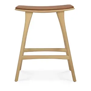 ETHNICRAFT Osso Counter Stool - Oak