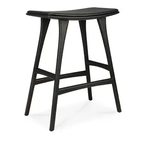 ETHNICRAFT Osso Counter Stool - Oak Black