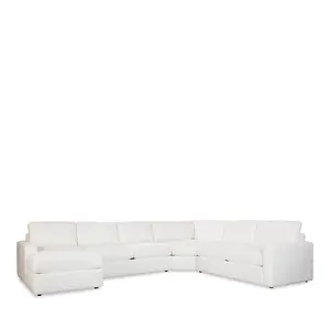 Bloomingdale'S Rory 4 Piece Sectional Sofa Exclusive - Kenley Snow