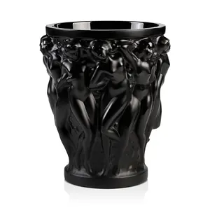 Lalique Small Bacchantes Vase - Black