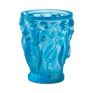 Lalique Small Bacchantes Vase Pale Blue