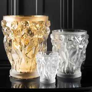 Lalique Small Bacchantes Vase - Clear