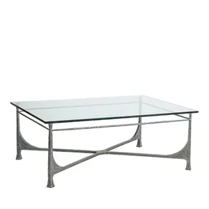 ARTISTICA Bruno Rectangular Cocktail Table - Silver