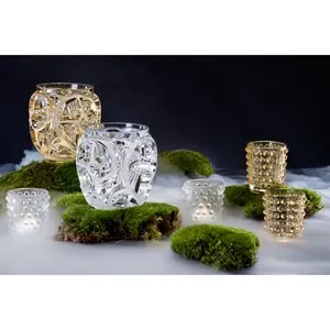Lalique Mossi Lustre Votives, Set Of 2