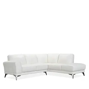VIOLINO Carmela 2 Piece Leather Sectional Exclusive - Torello Cappuccino