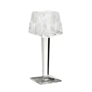 Lalique Masque De Femme Votive Stand - Clear