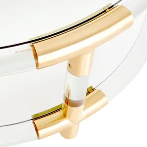 Jonathan Adler Jacques Round Acrylic Cocktail Table