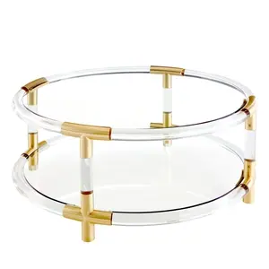 Jonathan Adler Jacques Round Acrylic Cocktail Table