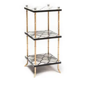 MACKENZIE-CHILDS Pretty As A Bow 3 Tiered Table - Multi