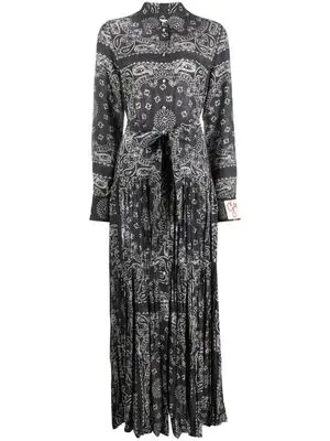 GOLDEN GOOSE Paisley-print Maxi Shirt Dress