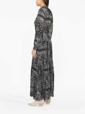 GOLDEN GOOSE Paisley-print Maxi Shirt Dress