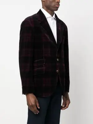 Brunello Cucinelli Prince Of Wales Check Corduroy Blazer