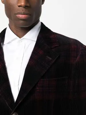 Brunello Cucinelli Prince Of Wales Check Corduroy Blazer