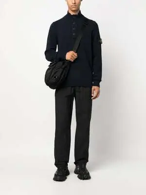 Stone Island Compass-patch Button-fastenign Jumper
