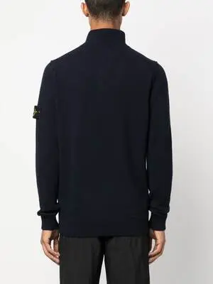 Stone Island Compass-patch Button-fastenign Jumper