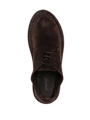 Marsèll Sancrispa Alta Suede Derby Shoes - Brown