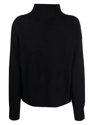 DRUMOHR Roll-neck Merino Wool Sweater - Blue