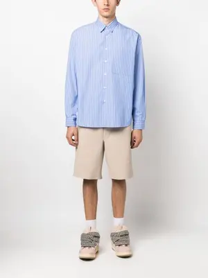 LANVIN Striped Long-sleeve Shirt