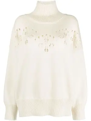 Chloé Pointelle-knit Wool Jumper