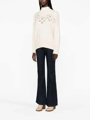 Chloé Pointelle-knit Wool Jumper
