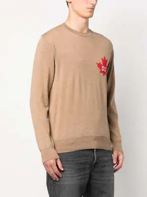 Dsquared2 Fine-knit Crew-neck Jumper - Neutrals
