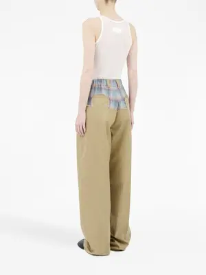 MAISON MARGIELA X Pendleton Yoke-detail Trousers