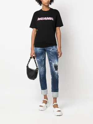 Dsquared2 Splatter-detail Skinny Jeans