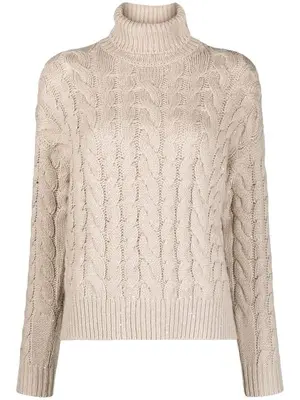 BRUNELLO CUCINELLI Cable-knit Cashmere Jumper