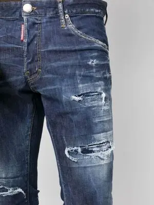 Dsquared2 Distressed-finish Denim Jeans - Blue