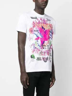 Dsquared2 Graphic-print Cotton T-shirt