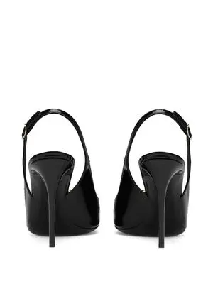 Dolce & Gabbana Logo Plaque Slingback Pumps