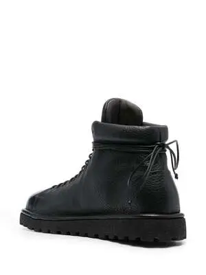 Marsèll Pallottola Pebbled-leather Boots - Black