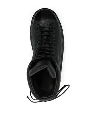 Marsèll Pallottola Pebbled-leather Boots - Black