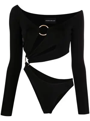 LOUISA BALLOU Cut-out Asymmetric Top