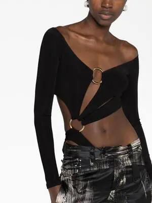 LOUISA BALLOU Cut-out Asymmetric Top