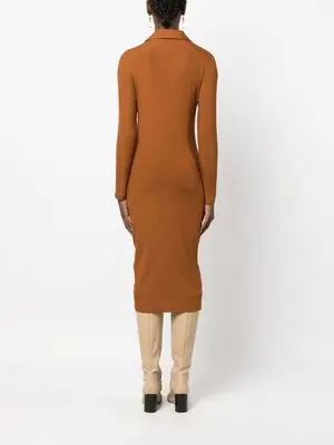 Filippa K Ribbed Jersey Polo Dress
