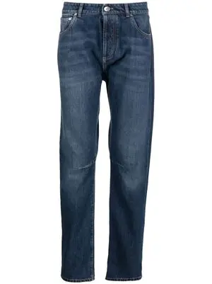 Brunello Cucinelli Dark Wash Jeans For Men