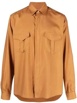 Bally Pointed-collar Silk Shirt