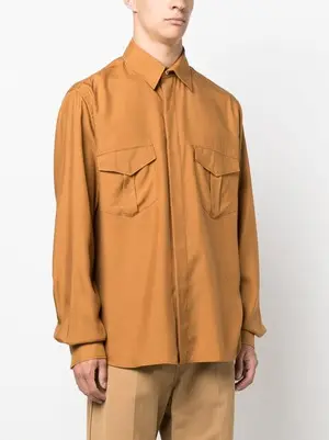 Bally Pointed-collar Silk Shirt
