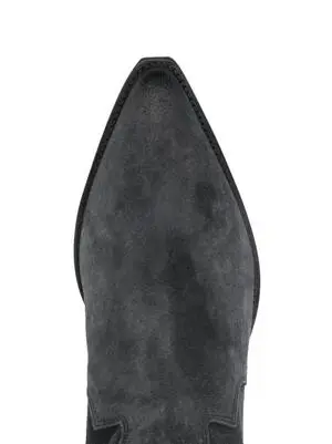 Isabel Marant Étoile Denvee Suede Calfskin Leather Boots - Black