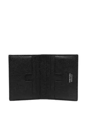 TOM FORD Logo-plaque Bi-fold Leather Wallet