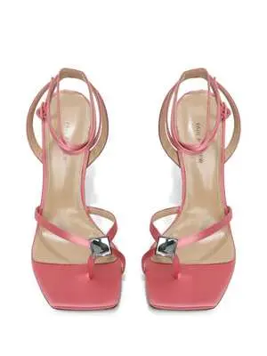 PAUL ANDREW Cube Toe-ring 95mm Sandals - Pink