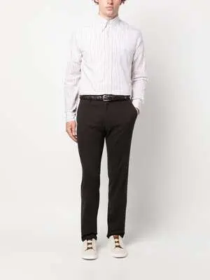 Etro Embroidered-logo Striped Shirt