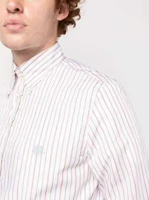 Etro Embroidered-logo Striped Shirt