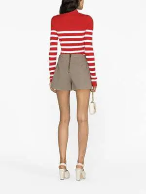 Balmain Vertical-stripe Print Trousers - Neutrals