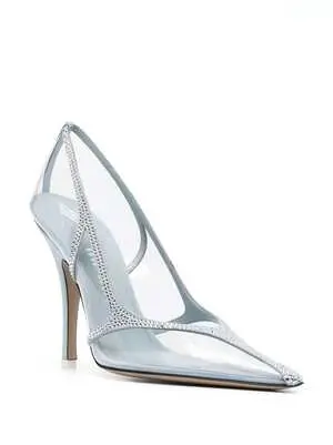 Attico Venus 105mm Crystal Pumps - Neutrals