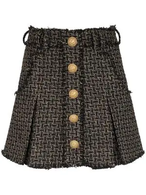 Pleated Tweed Skirts