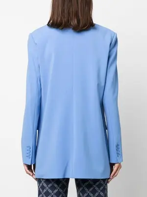 Michael Kors Notched-lapels Single-breasted Blazer - Blue