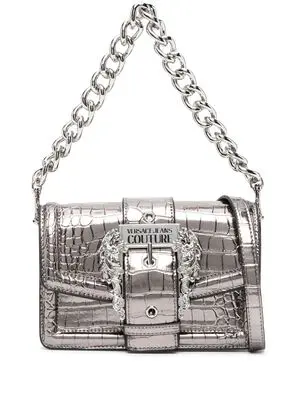 Versace Silver Tone Cross Body Bags