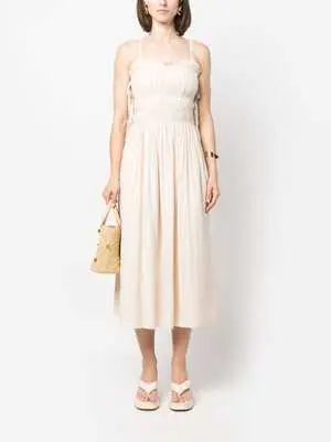 Cult Gaia Oa Smocked-detai Dress